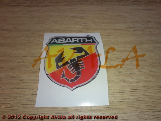 Stiker 43x47mm "Abarth" (novi znak) *10902449*