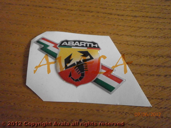 Stiker 56x35mm "Abarth" *10902386*