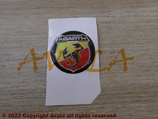 Stiker okrugli 40mm "Abarth" (novi znak) *10903051*