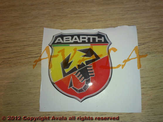 Stiker 40x44mm "Abarth" (novi znak) *10902441*