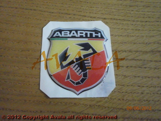 Stiker 48x53mm "Abarth" (novi znak) *10902387*