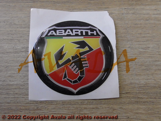 Stiker okrugli 65mm "Abarth" (novi znak) *10903050*