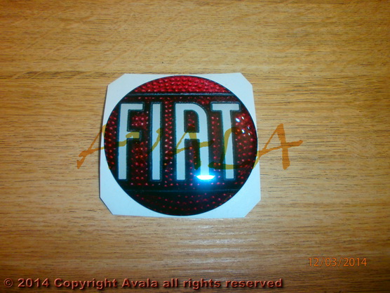 Stiker okrugli 72mm "Fiat" (stari znak) *10902538*