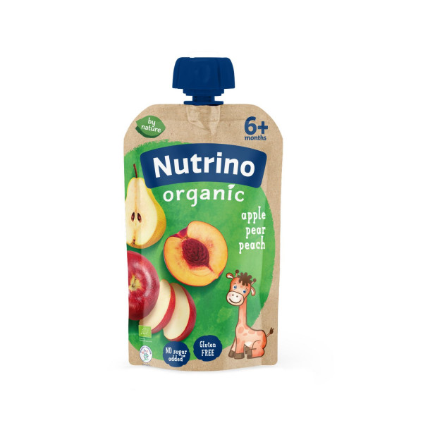 Nutrino organski pouch jab, breskva, kruška 100g