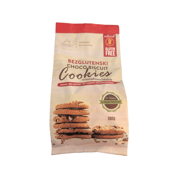 Aleksandrija keks sa čok cookies bez glutena, 200g