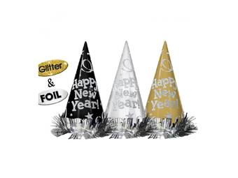 Ukrasne kape New Year Glitter &amp; Foil