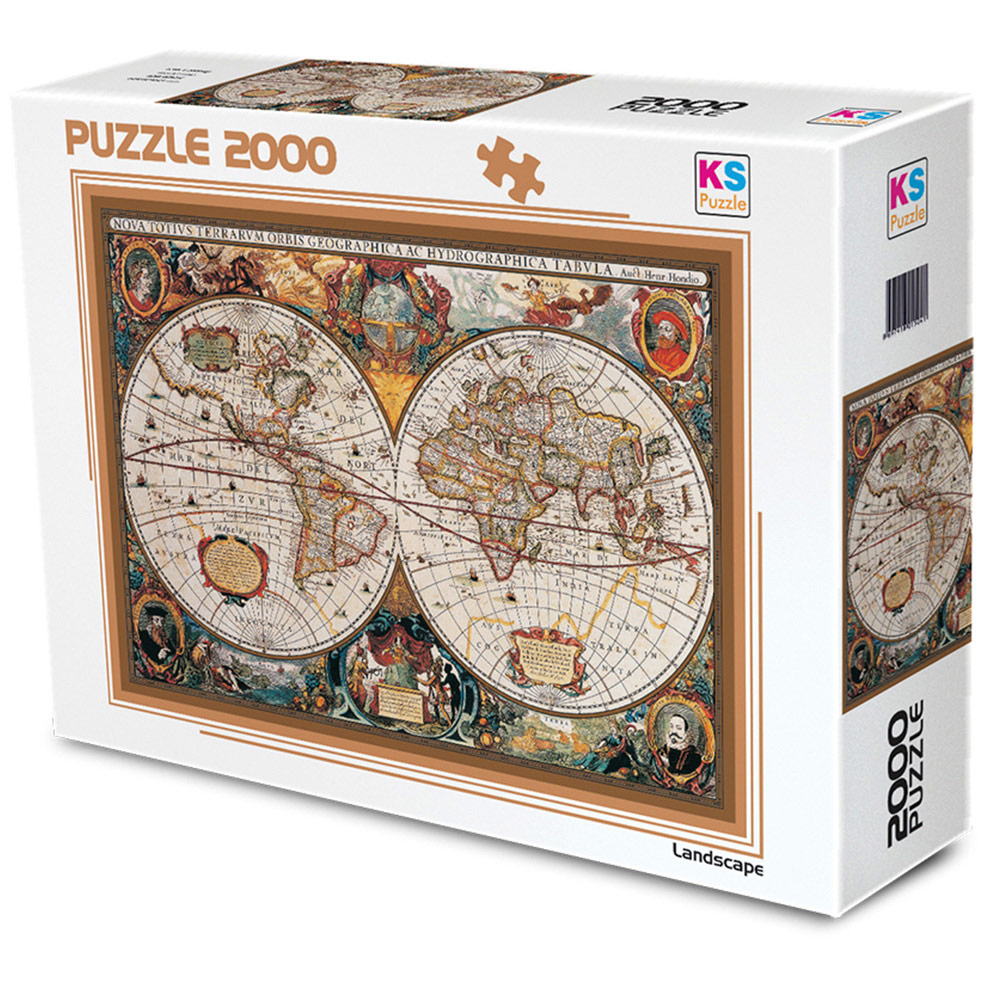 Puzzle 2000 delova Stara mapa sveta