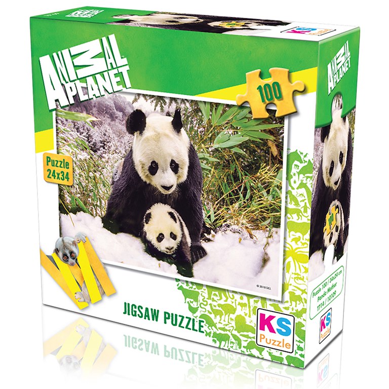Puzzle 100 delova Animal Planet panda