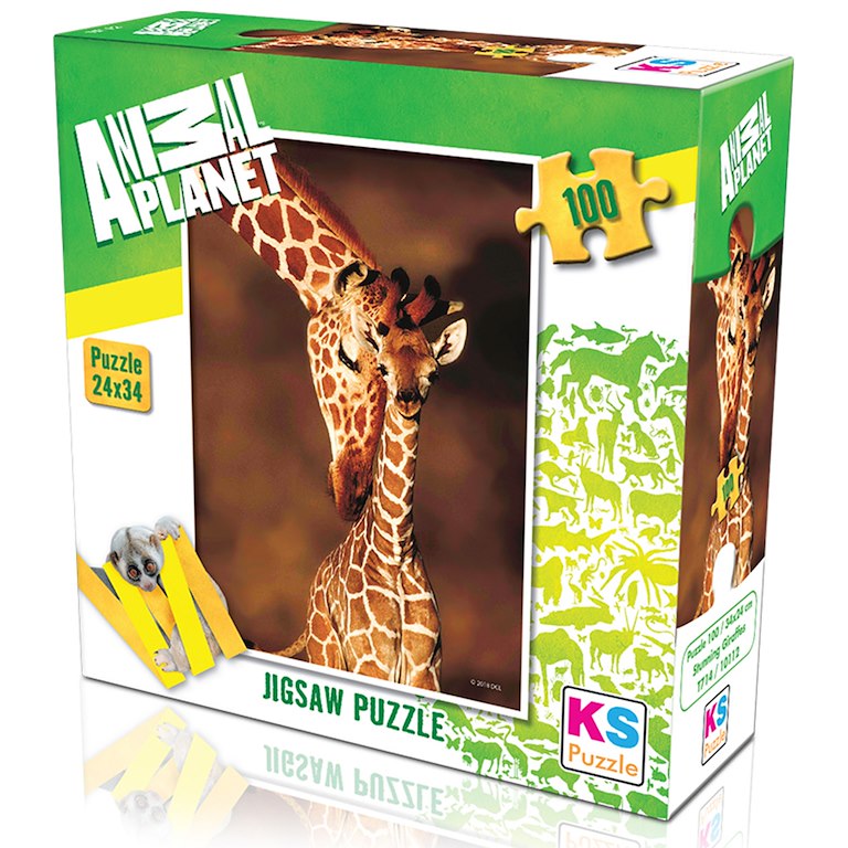 Puzzle 100 delova Animal Planet žirafa