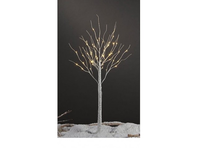 Belo ukrasno svetleće drvo V121cm 48LED
