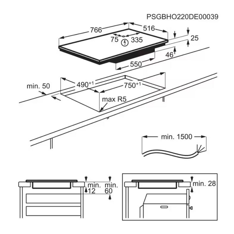 AEG ugradna ploča IAE84411XB