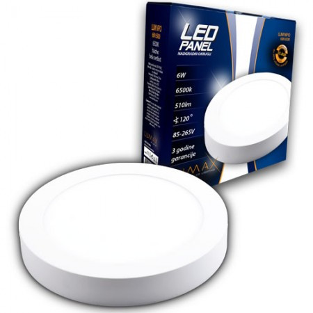 Lumax LED panel LUMNPO-6W 6500K nadgradni-okrugli 510 lm ( 004282 )