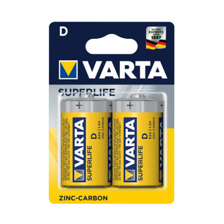 Varta cink-karbon baterije D ( VAR-R20/BP2 )