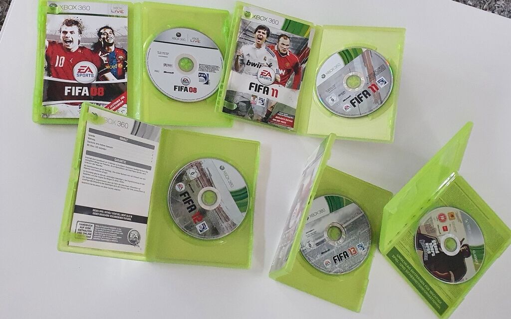 Igrice za xbox 360, fifa osam, jedanaest i dvanaest, imam i fifu