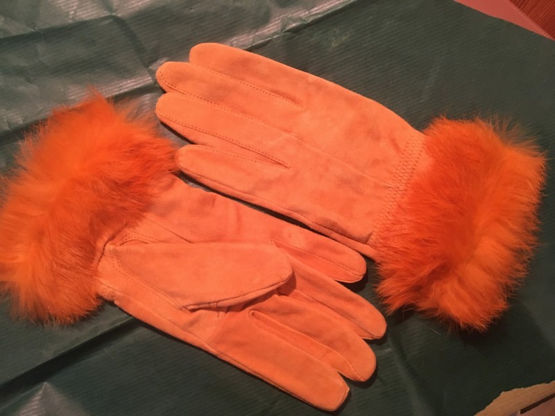 Elegantne narandžaste rukavice