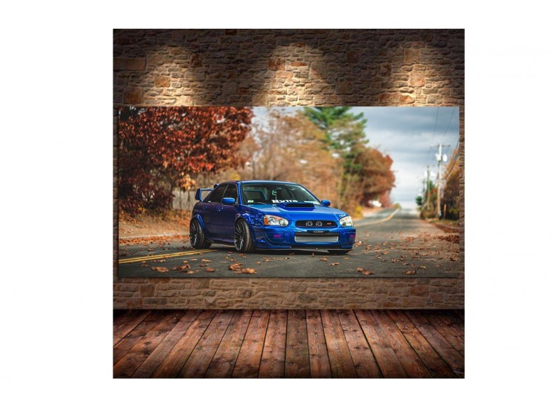 Poster štampan na platnu - SUBARU IMPREZA