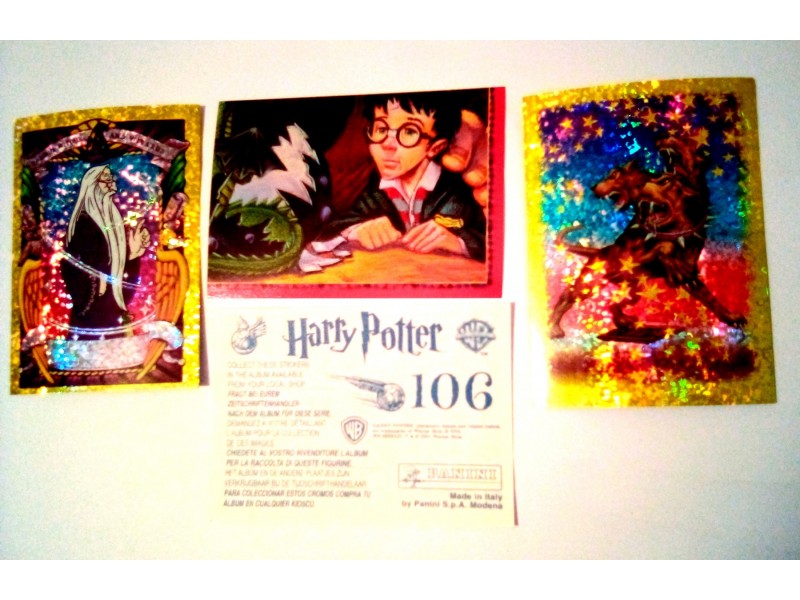 HARRY POTTER PANINI (2001.)-Sličice na komad