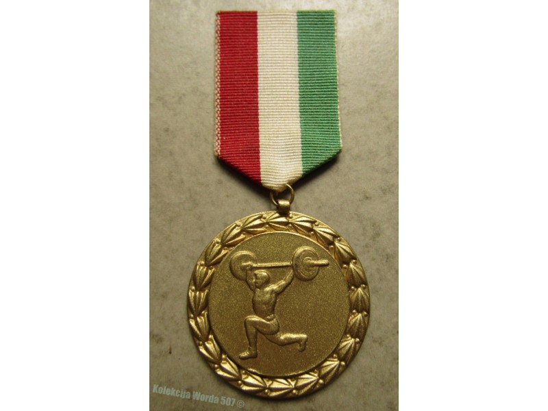 Medalja Mađarsko Prvenstvo Dizanje Tegova I Mesto 1980.