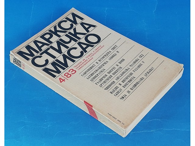 Marksistička misao - broj 4/1983