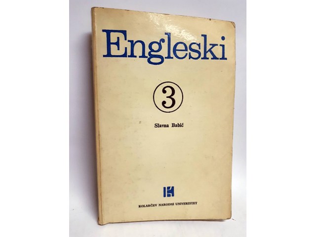 ENGLESKI 3 - Slavna Babić