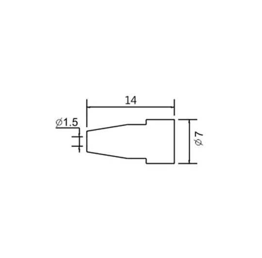 Soldering iron tip N5-8/ZD553 avg.1.5mm (ZD-8915)