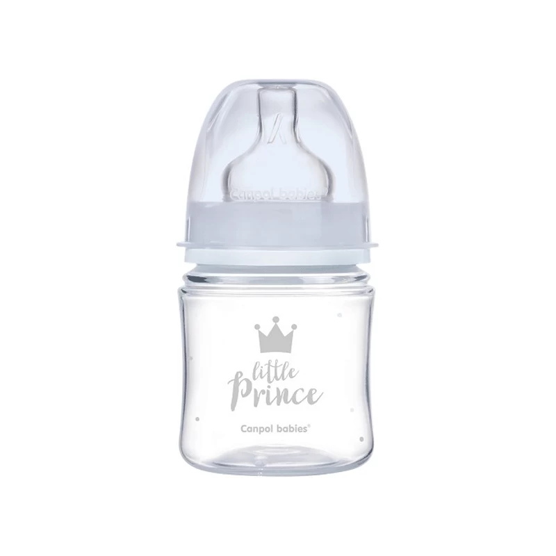 Canpol flašica za bebe Royal Baby Plava široki vrat 120ml, 0m+