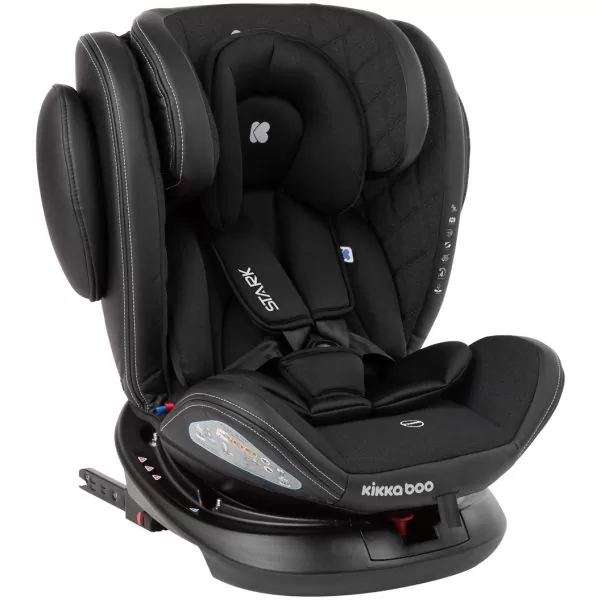 KikkaBoo Autosedište 0-1-2-3 (0-36 kg) STARK sa ISOFIX-om black (KKB70079)