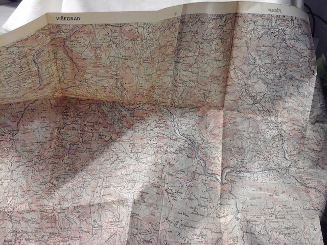 Geografska karta Višegrad Vardište