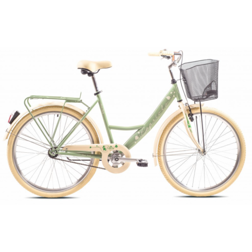 Bicikl City Bike Paris lady krem zeleno