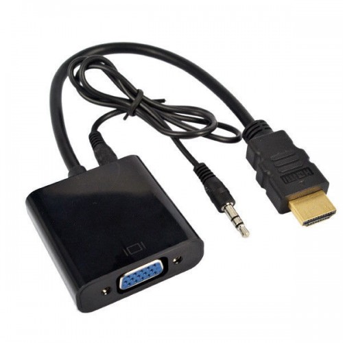 HDMI muški na VGA ženski konvertor + audio 55-000