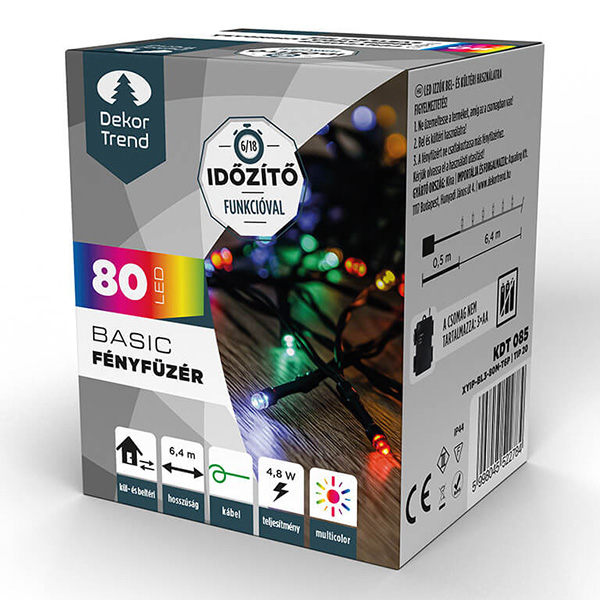 Novogodišnja rasveta svetleći niz Basic 80 LED KDT 085