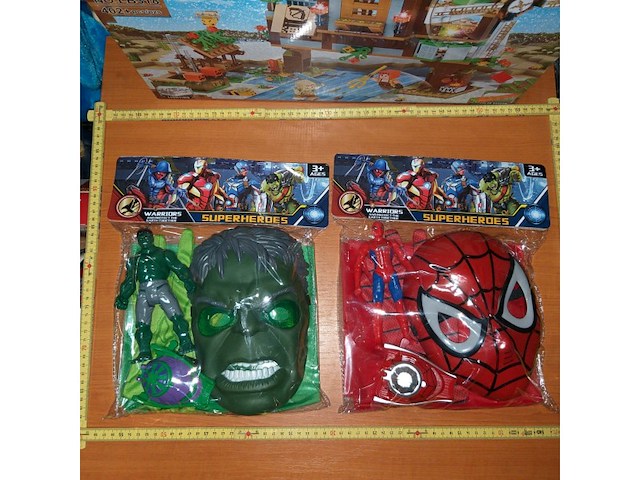 Maska kostim figura i igracka Hulk ili Spajdermen NOVO