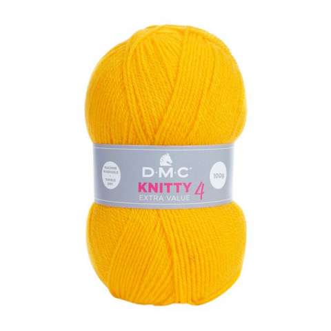 DMC KNITTY4 ŽUTA 100gr, dužina 280m