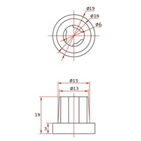 DUGME POTENCIOMETRA Ø6mm