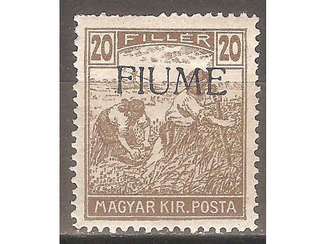 1918 - FIUME zetelice 20 fil MH rucni pretisak