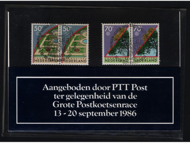 kt266sz, 13.maj1986 Nederland Mi1292-3 -o- 2+2/2