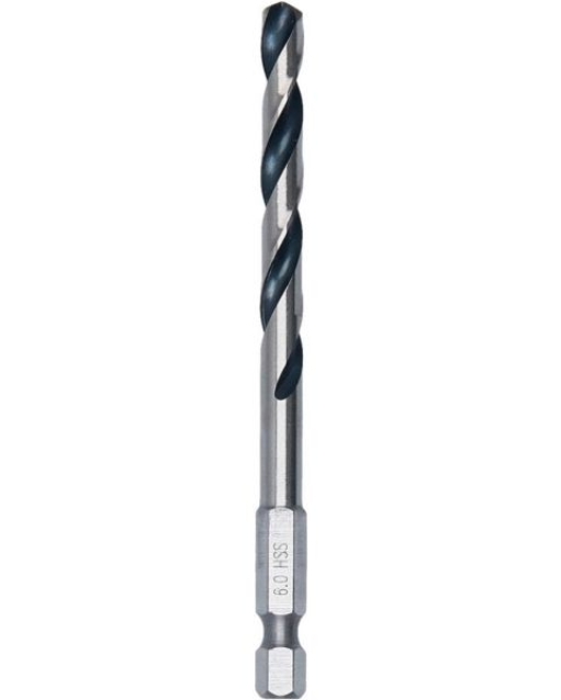 Bosch HSS spiralna burgija PointTeQ 6,0 mm sa šestougaonim HEX prihvatom pakovanje od 1 komada - 2608577528