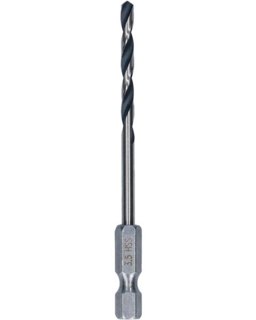 Bosch HSS spiralna burgija PointTeQ 3,5 mm sa šestougaonim HEX prihvatom pakovanje od 1 komada - 2608577522