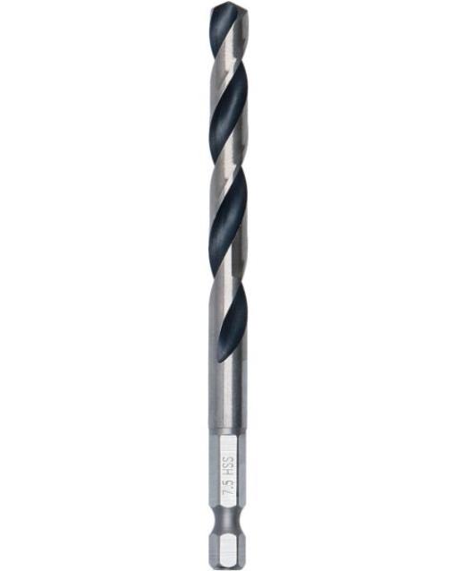 Bosch HSS spiralna burgija PointTeQ 7,5 mm sa šestougaonim HEX prihvatom pakovanje od 1 komada - 2608577532