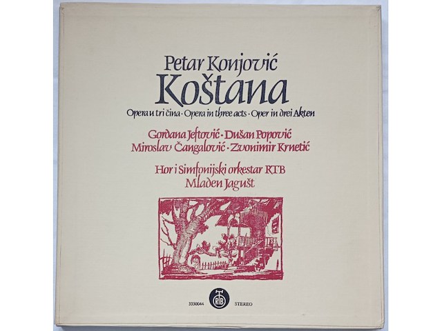 Petar Konjovic Hor,Simfo.orkester RTB - 4LP Kostana