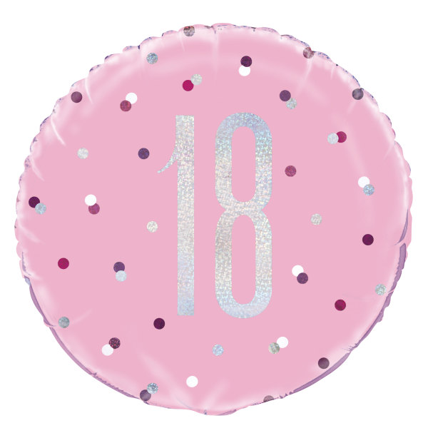 83369U
18″ Foil Number 18 Pink & Silver