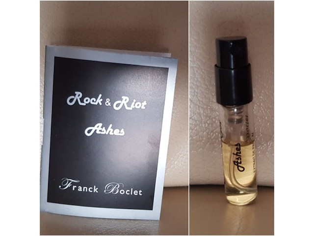 Franck Boclet Ashes ekstrakt parfema, original tester