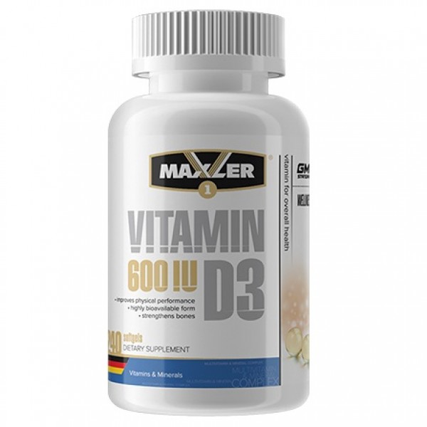 Maxler Vitamin D3 600IU 240 gelkapsula