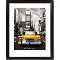 Slika u ramu - New York - Yellow cab 60x80cm 4276