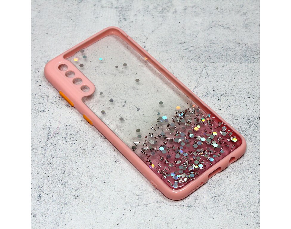 Futrola Frame Glitter - Samsung A307F/A505F/A507F Galaxy A30s/A50/A50s roze