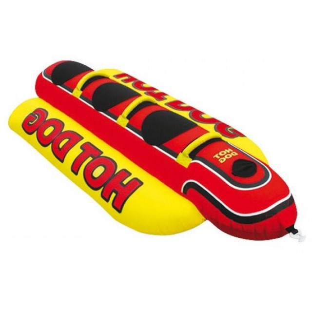 KWIK TEK AIRHEAD HOT DOG GUMENJAK NA NADUVAVANJE - 260X110CM - 3 OSOBE - BANANA MODEL