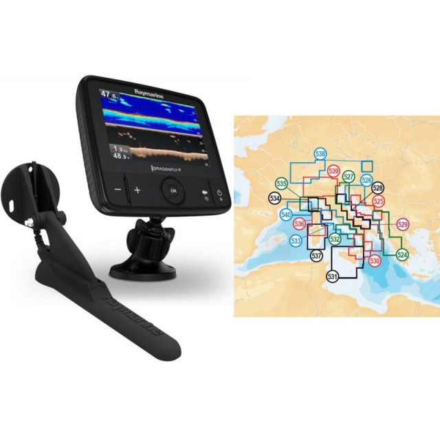 NAUTIČKA NAVIGACIJA RAYMARINE DRAGONFLY 7PRO DISPLAY 7” SA NAVIONICS GOLD SMALL 2 KARTOGRAFIJOM