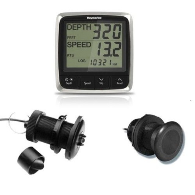 RAYMARINE I50 TRIDATA PACK SA P120 SPEED TEMPERATURE TRANSDUCER I P19 DEPTH TRANSDUCER