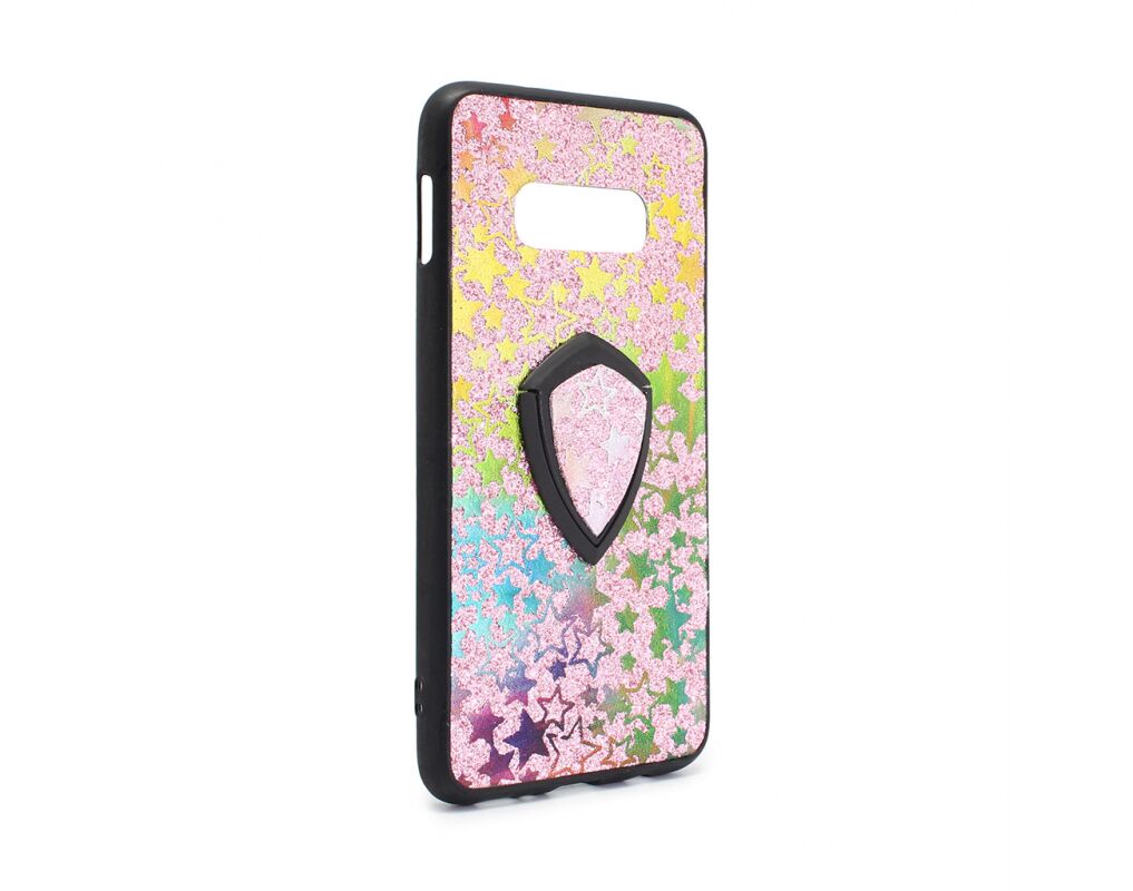 Futrola Colorful Star - Samsung G970 S10e + holder pink