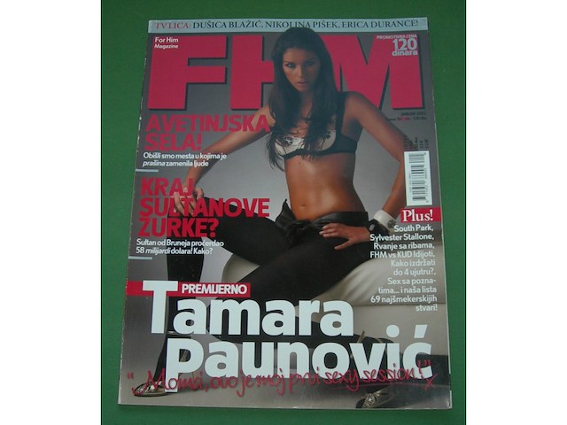 FHM, januar 2007. - Tamara Paunović